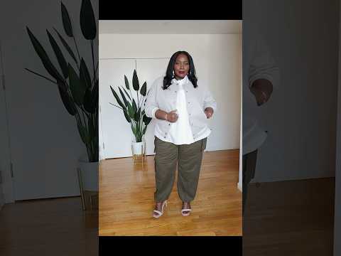 How I Style Plus Size Cargo Pants For Spring