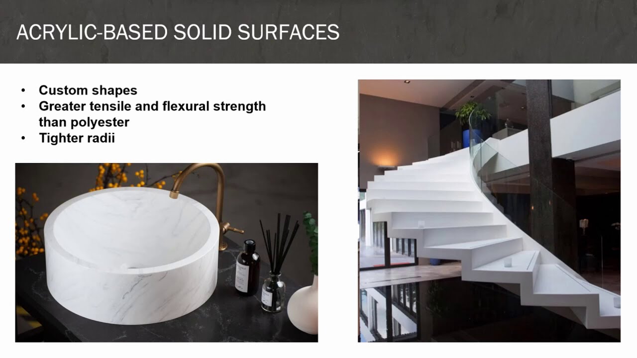 What's the different between PURE & BLENDED acrylic solid surface?
