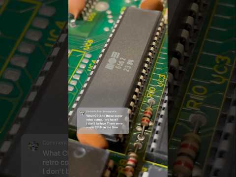 The MOS 6502 CPU is at the heart of many early home computers & video game consoles #retrocomputing