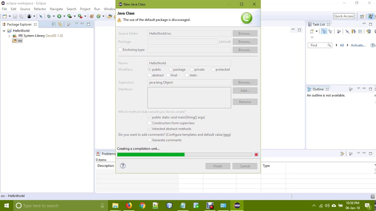 Core Java  02  Hello World Using Eclipse