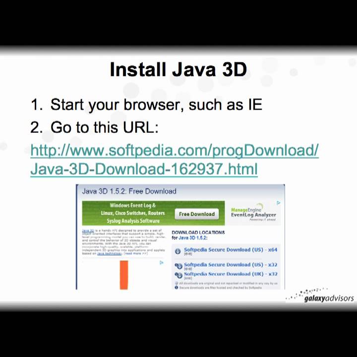 How to install Java 3D on a PC