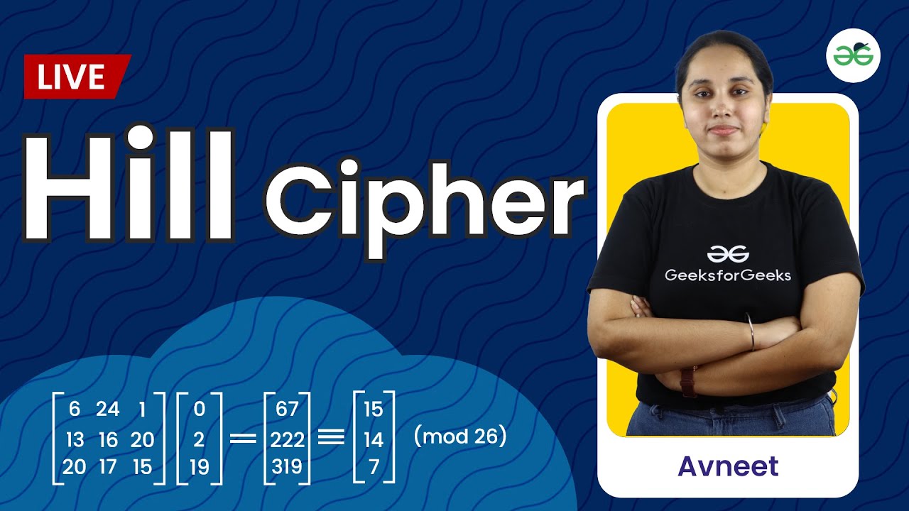 Hill Cipher | Cryptography | GeeksforGeeks School