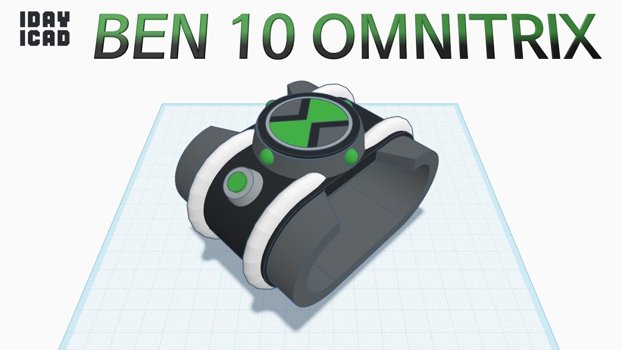 [1DAY_1CAD] BEN 10 OMNITRIX (Tinkercad : Design / Project / Education)