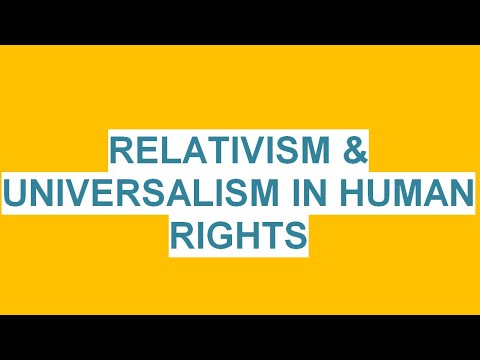 Universalism and Cultural Relativism Video Lecture - Law for UGC NET