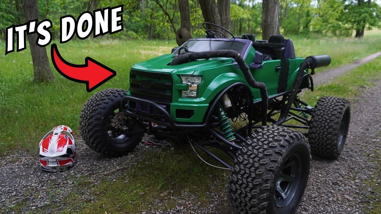 50 HP F150 Power Wheels is Finished! (ITS A BEAST)