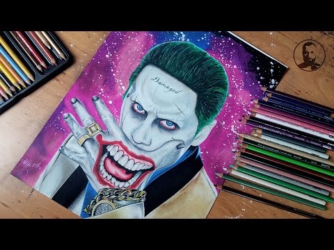 Joker Suicide Squad / Jared Leto / - realistic - speed drawing - timelapse - speedart