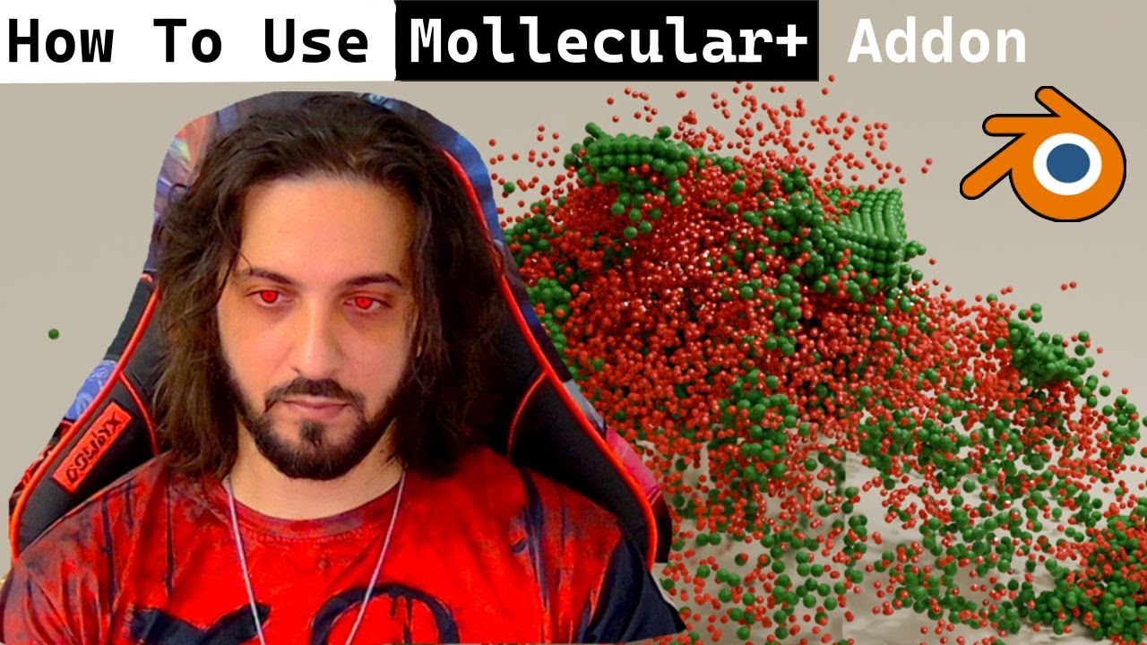 How to install and use Molecular+ addon for blender