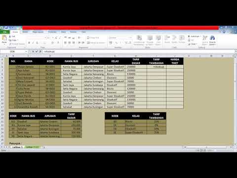 Cara memasukkan fungsi Vlookup gabung fungsi Left,Right dan Mid