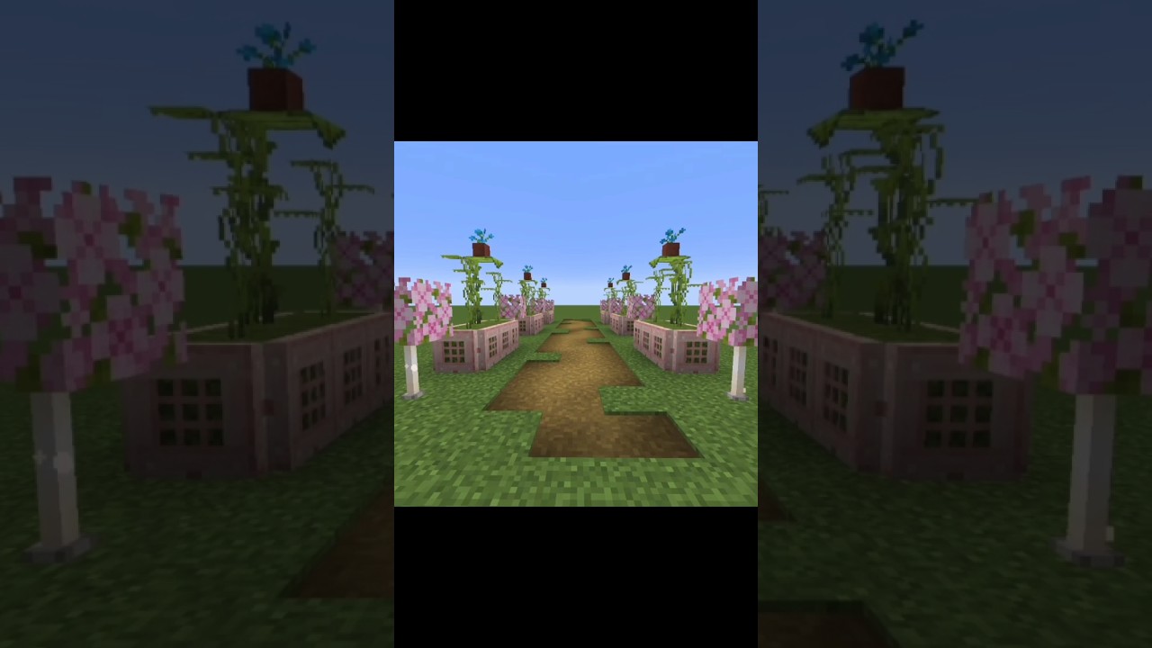 Outdoor Decoration Idea #minecraft #shorts