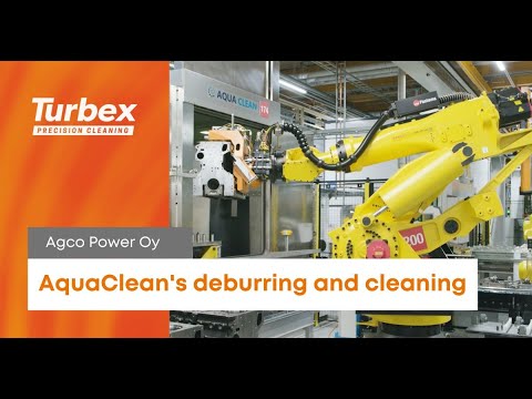 AquaClean's deburring and cleaning line | Agco Power Oy
