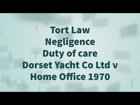 Home Office v Dorset Yacht Co Ltd 1970