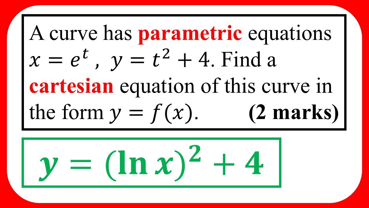 All of Parametric Equations + 3 past exam questions! - Edexcel A Level Maths
