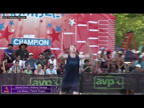 2025 AVP Pottstown Rumble | Men’s Open | Dimm / Savage vs Basey / Rogers