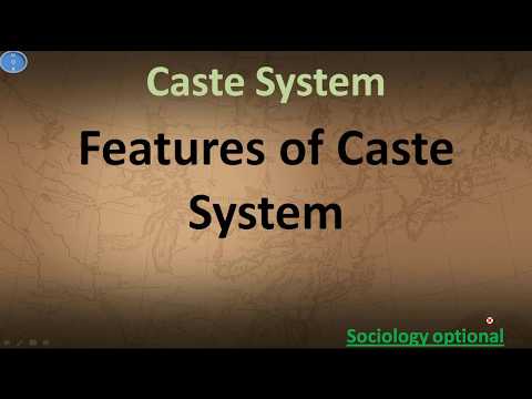 Features of Caste System - UPSC, IAS Video Lecture