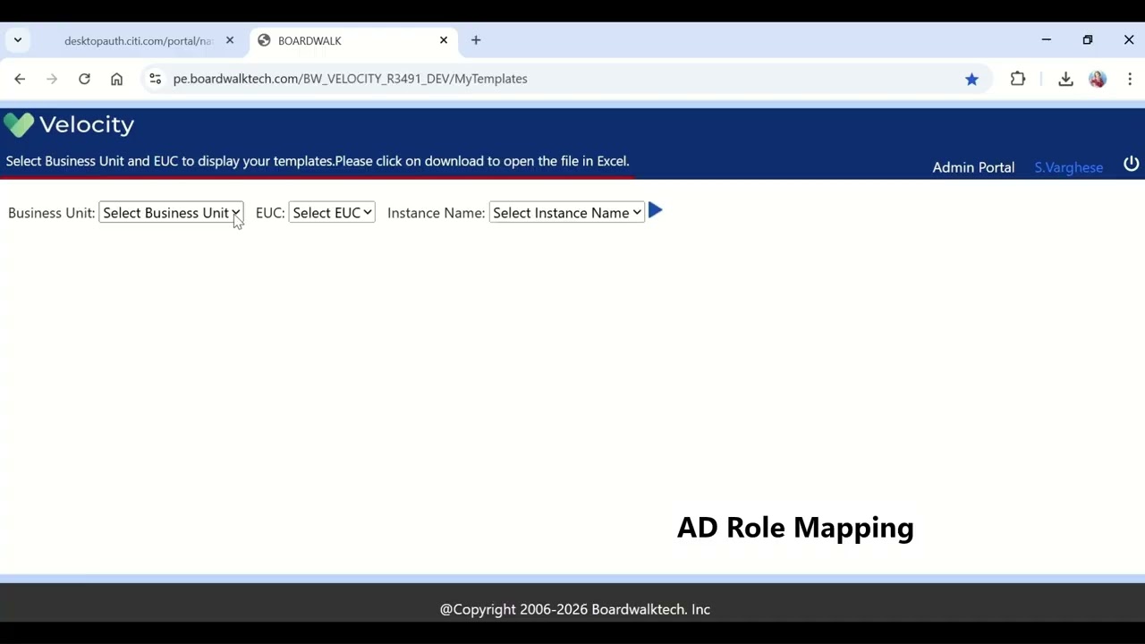 Velocity EUC Onboarding