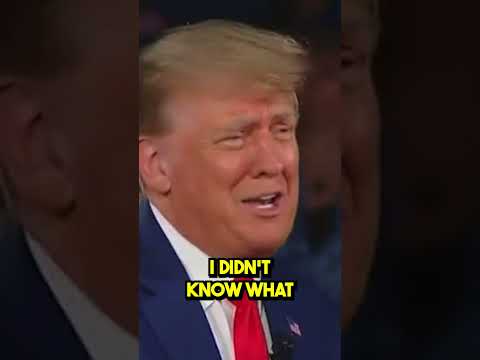 Trump asked about religion, malfunctions and spits out random words #shorts