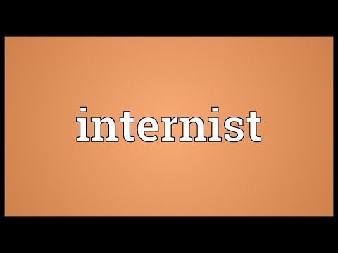 Internist Meaning