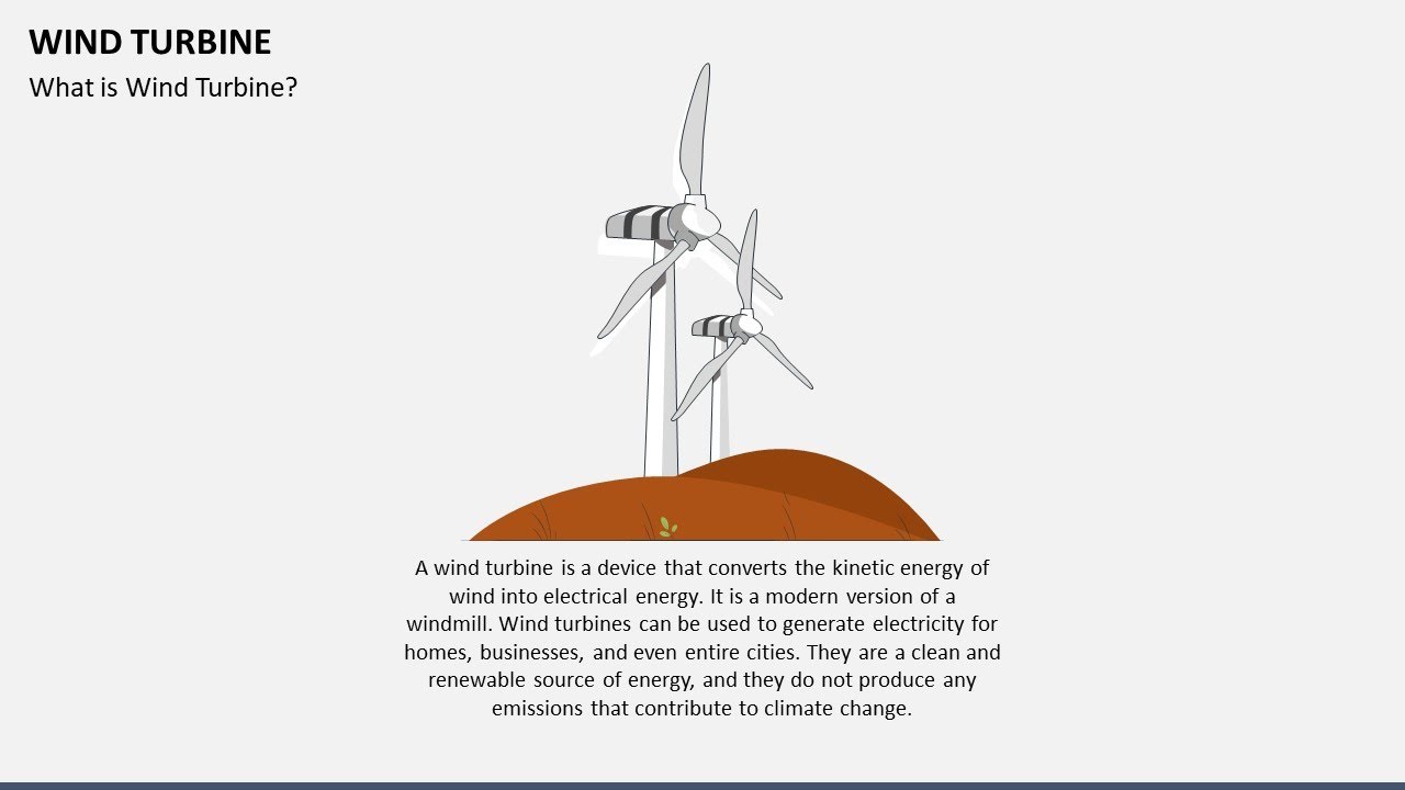 Wind Turbine Animated Presentation Slides