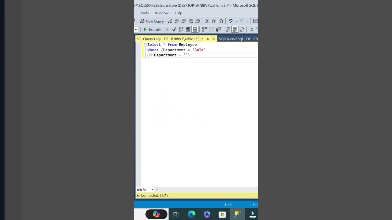How to filter Data Using Multiple Conditions in Sql Server #sqlserver #datascience #dataanalytics