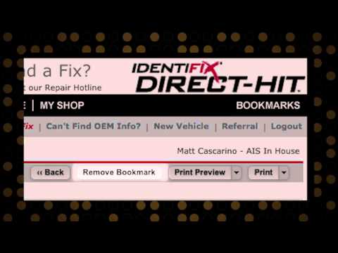Identifix: How to Bookmark and Print Factory Service Manual Documents