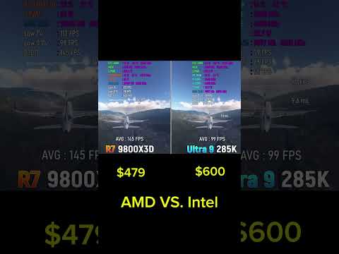 9800x3d vs Core Ultra 285k