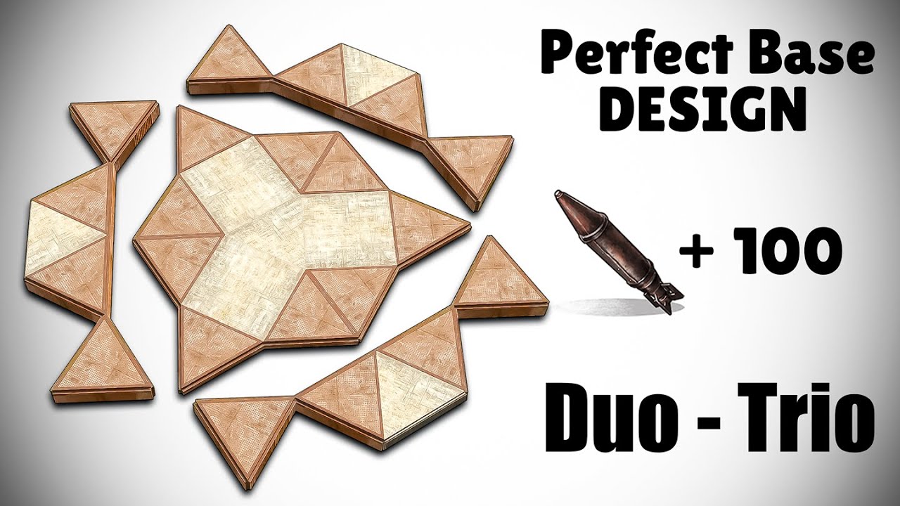 Rust - Perfect base design for duo/trio | +100 rockets RUST