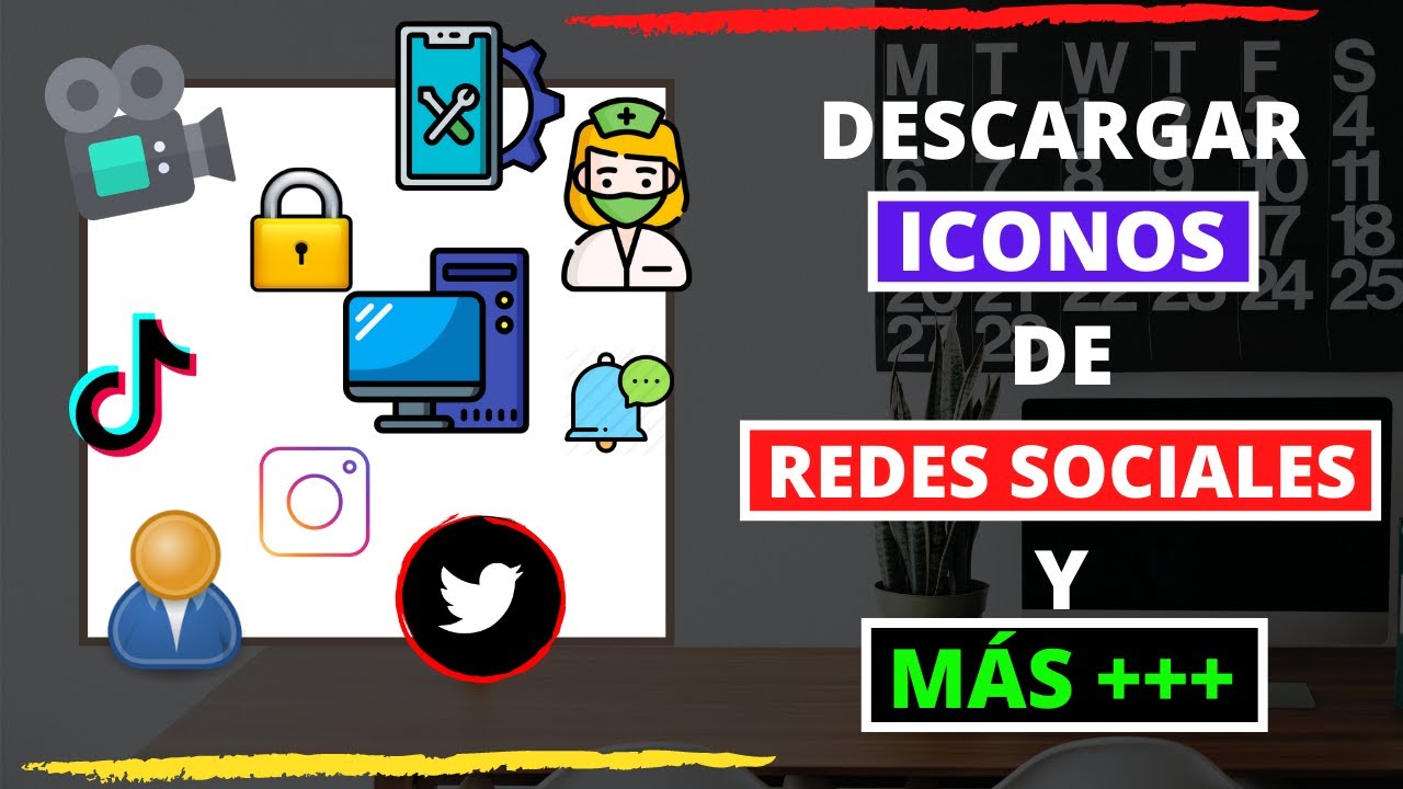 Como y Donde DESCARGAR ICONOS de REDES SOCIALES y MÁS