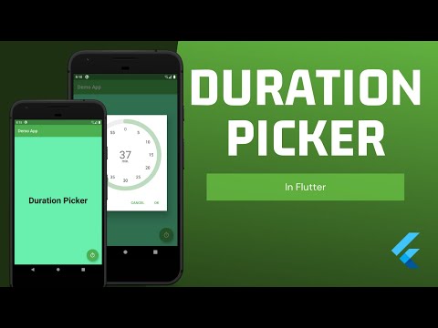 Flutter Duration Picker Widget/Package Example | Flutter Tutorials | Flutter Packages