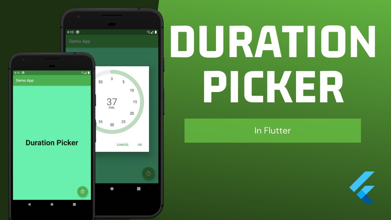 Flutter Duration Picker Widget/Package Example | Flutter Tutorials | Flutter Packages
