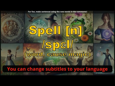[n]Spell meaning (cause magic) with 5 examples