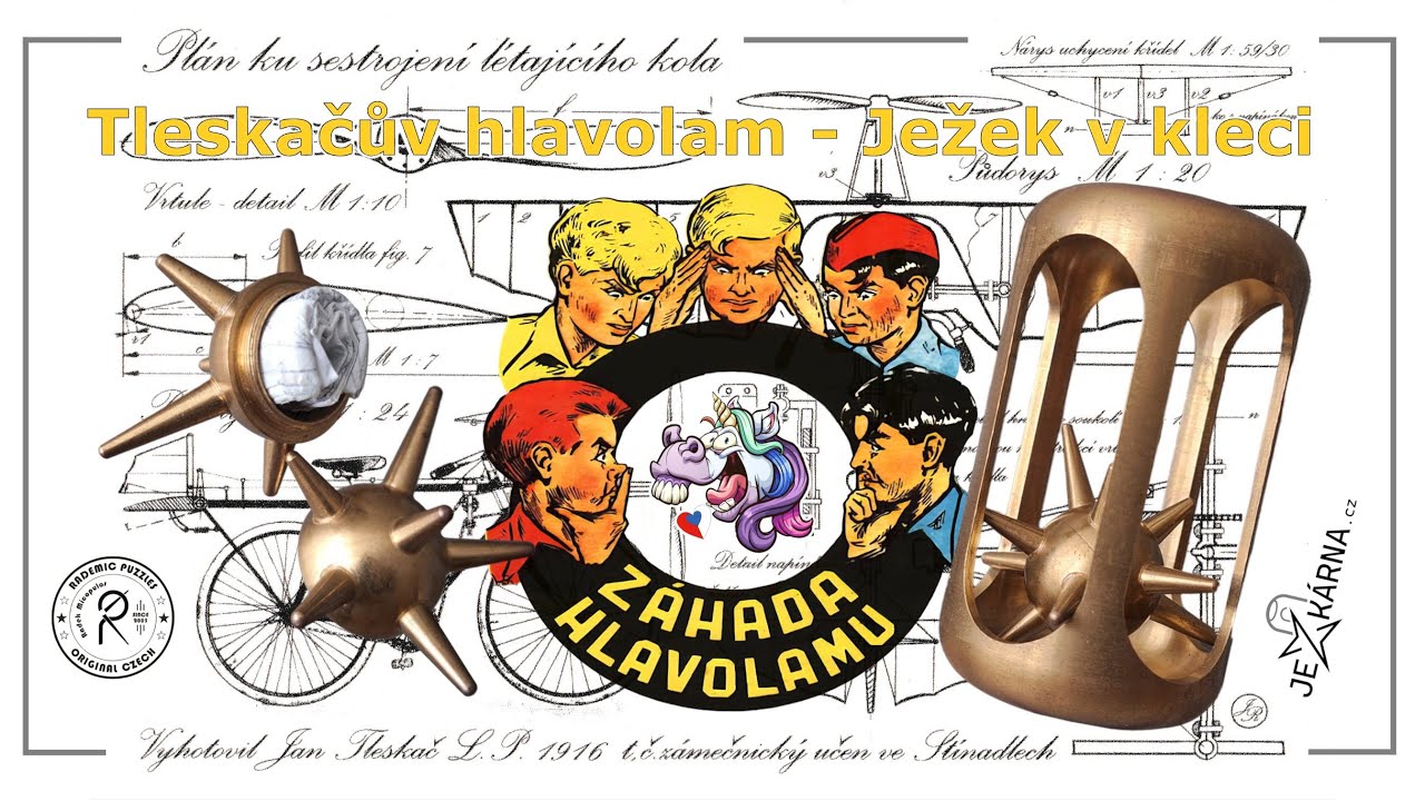 Tleskačův hlavolam Ježek v kleci - recenze