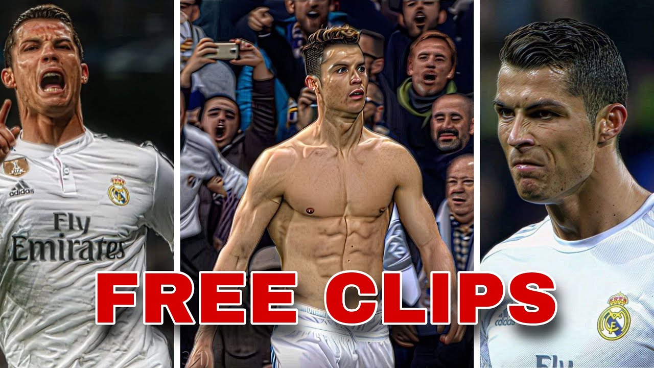CRISTIANO RONALDO REAL MADRID FREE CLIPS FOR EDIT QUALITY 4K+HD