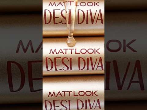 MATT LOOK Desi Diva #shorts #shortsfeed #youtubeshorts #ytshorts #fyp #lipstick #newlaunch #beauty