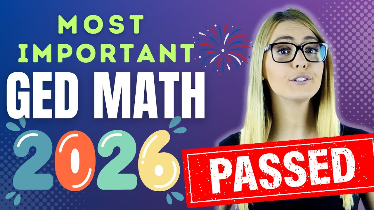 GED Math 2026 - Pass the GED Math Test with EASE