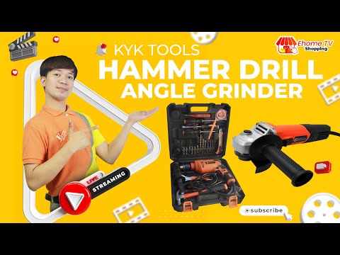 Kyk Tools - Hammer Drill & Angle Grinder | Ehome TV Shopping