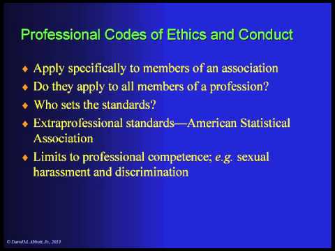 David Abbott - Ethics Fundamentals and Professional Practice Examples