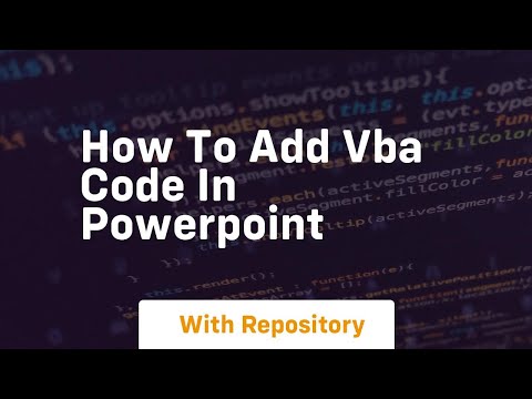 how to add vba code in powerpoint