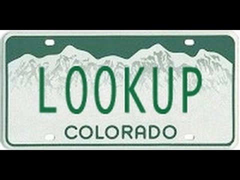 Colorado License Plate Lookup