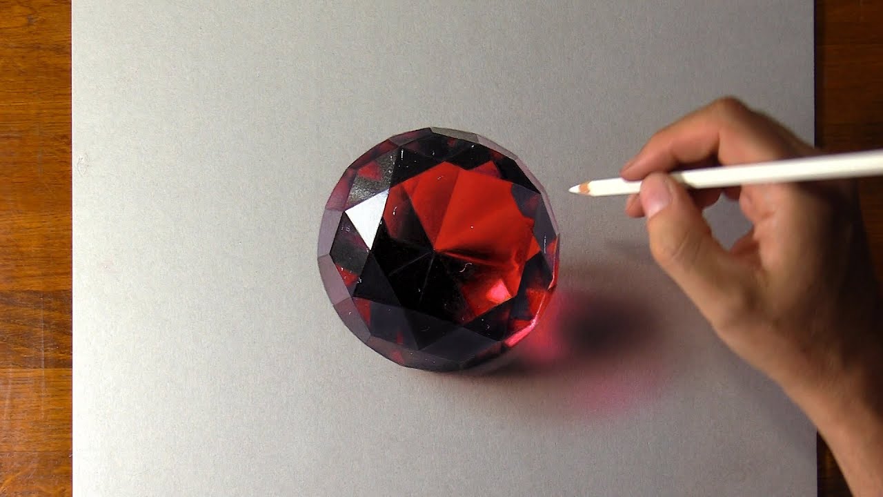 Red Ruby Drawing