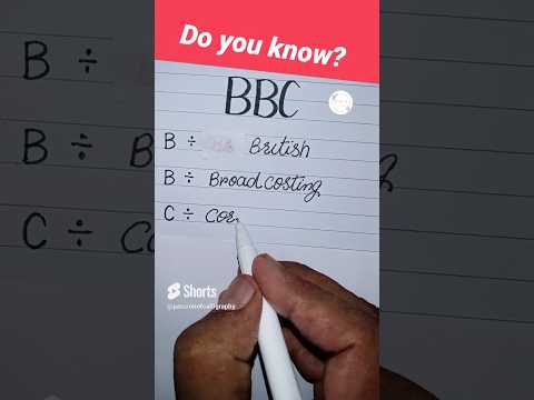 BBC Abbreviation #acronym #shorts #ytshorts #standsfor