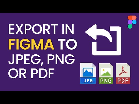 How To Export Figma to JPG, PNG and PDF | Easy Tutorial