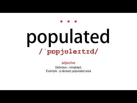 How to pronounce populated - Vocab Today