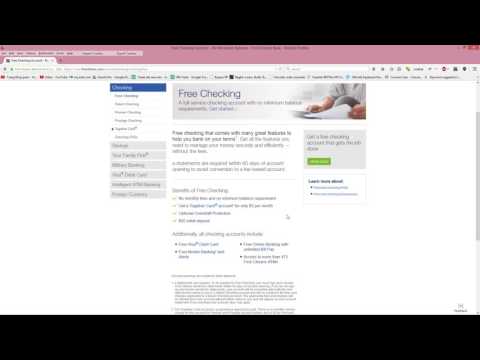 Free bank checking account, No monthly fees and no minimum balance requirement 2016JP