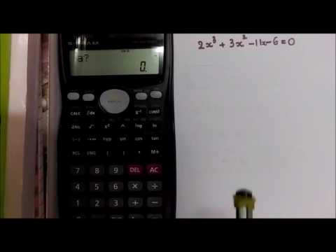 How to find roots of a cubic equation using calculator (fx-991MS)