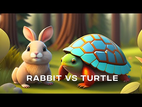 Rabbit vs Turtle | Animated Kid Story | Moral Story