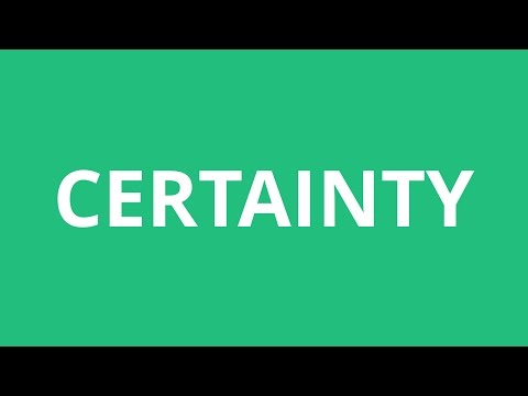 How To Pronounce Certainty - Pronunciation Academy
