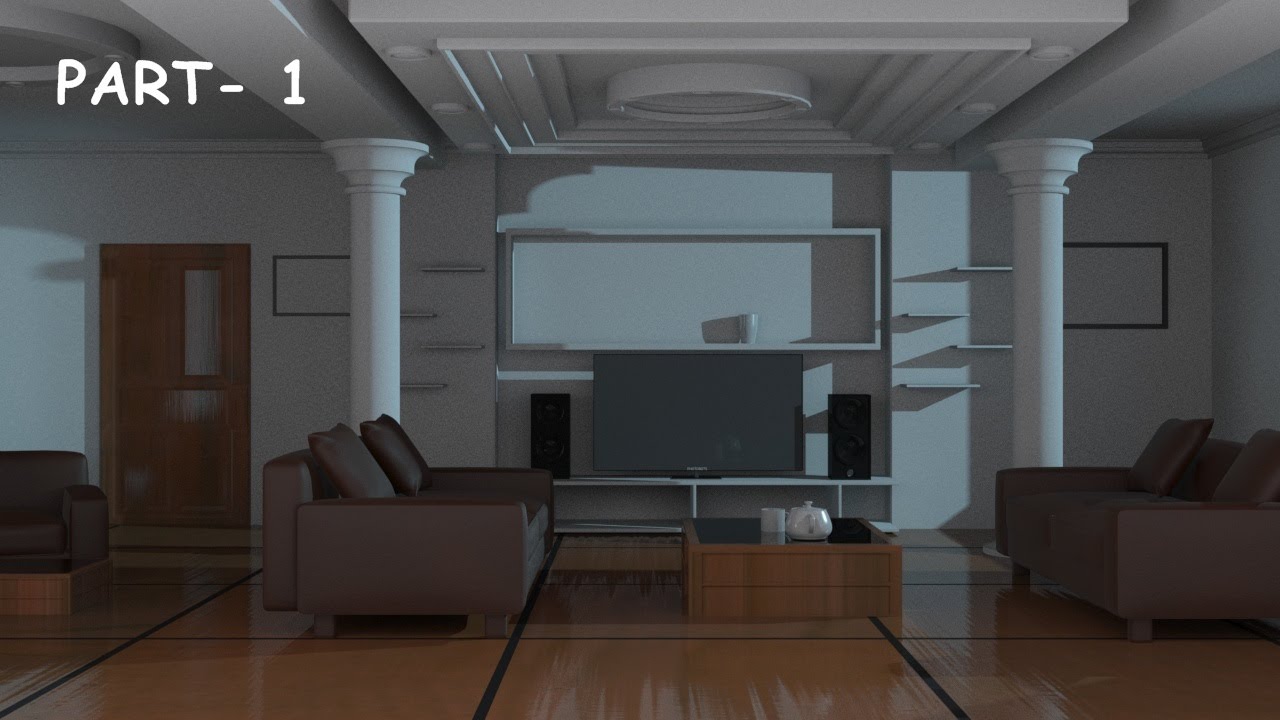 Interior modeling 3DS Max tutorial 2015