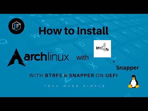 How to install Arch Linux with BTRFS & Snapper