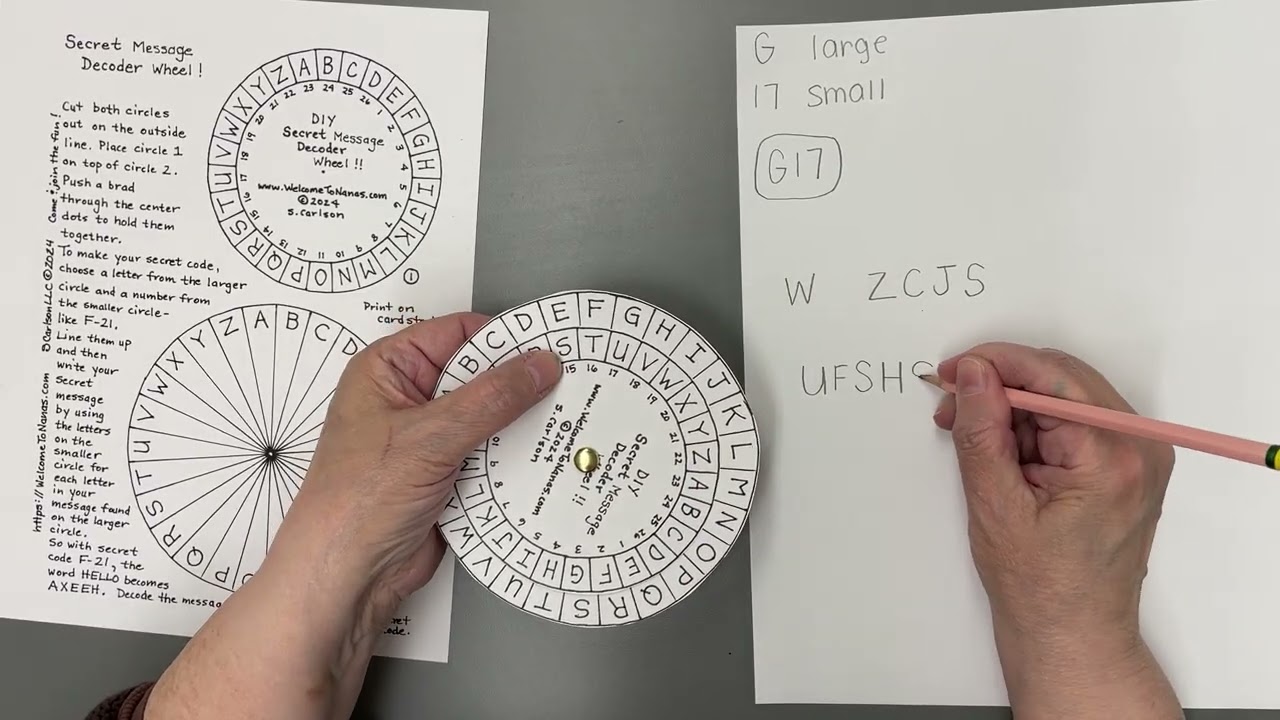 How to use the secret decoder wheel