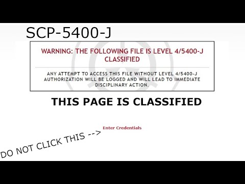 SCP-5400-J | THIS PAGE IS CLASSIFIED